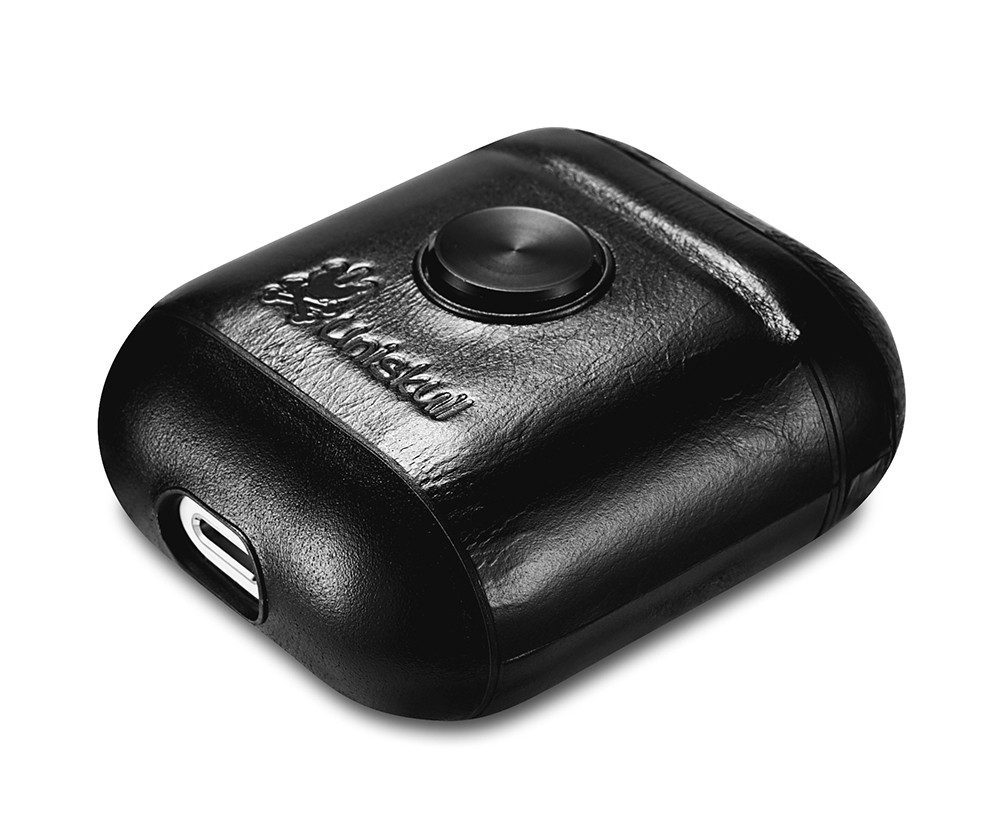 10x Echt leren AirPod case Uniskull, origineel design, met subtiel ...